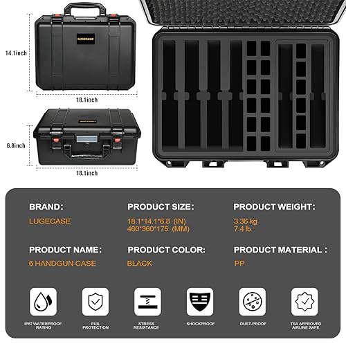 Tactical Bag VooDoo Tactical Enlarged Pistol Case - Double Handgun ...