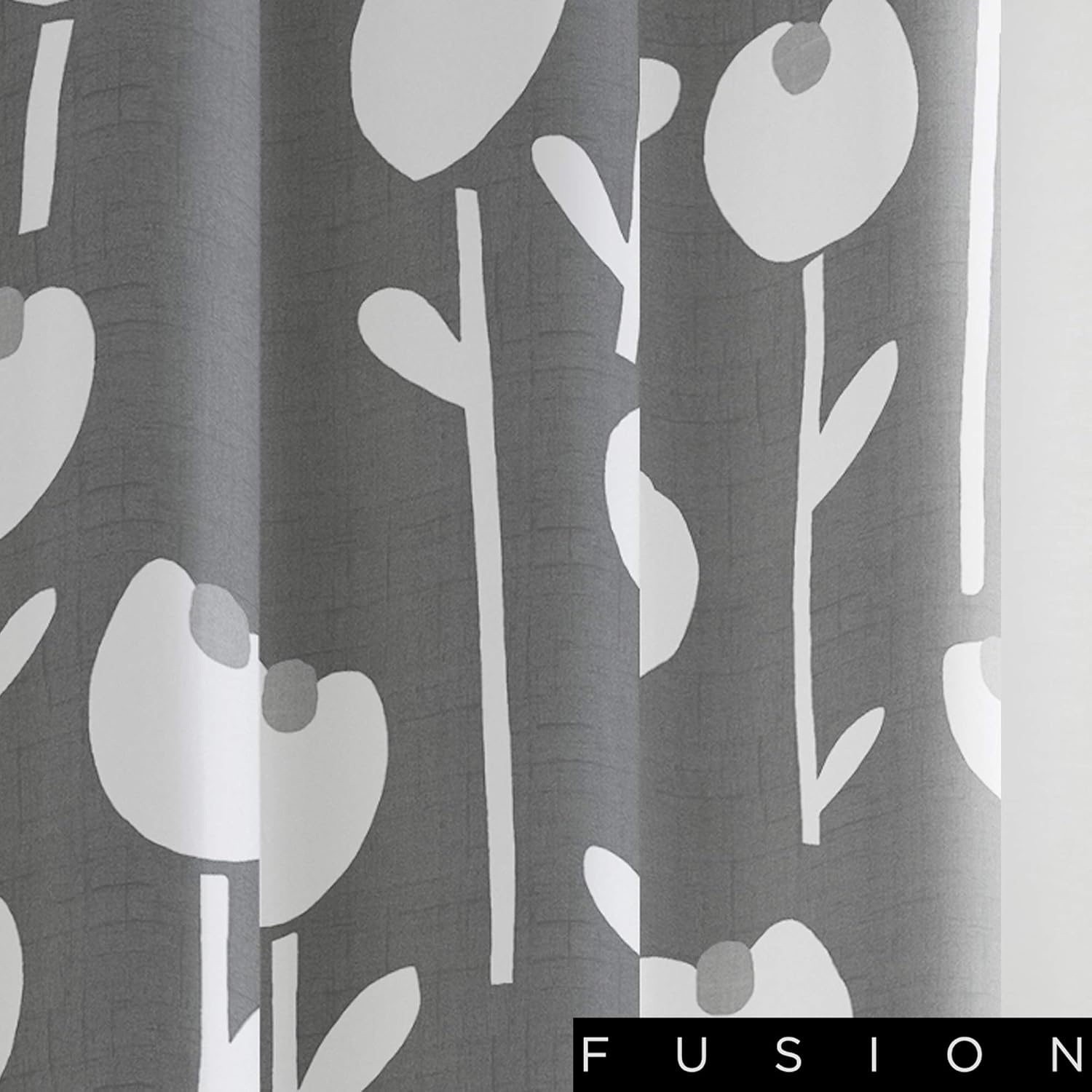 Fusion Two Curtain Panels, 100%, Lining: 52% Polyester / 48% Cotton ...