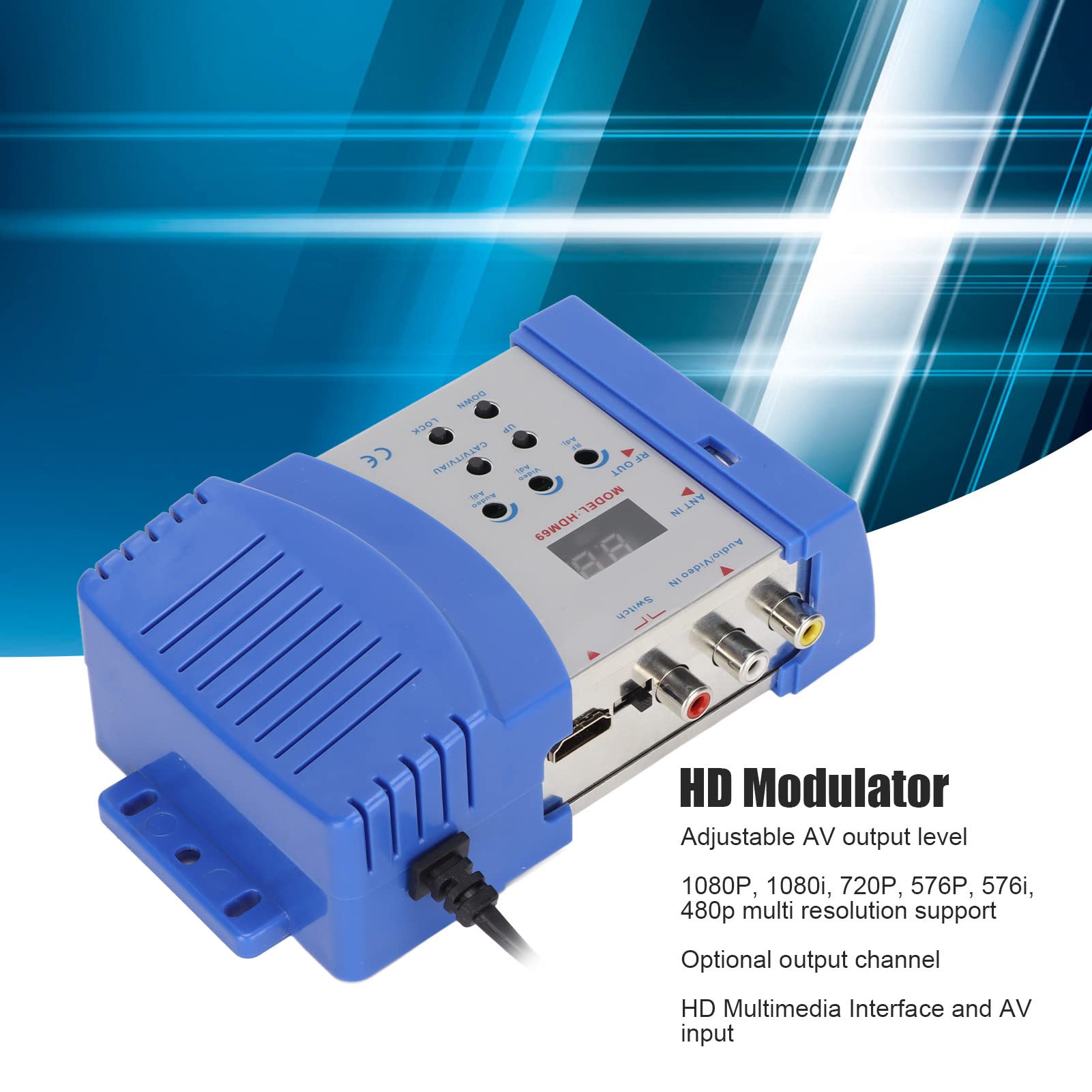 Mua Modulator RF Converter, /AV to RF HD Modulator, VHF UHF Demodulator Adapter Support PAL/NTSC ...