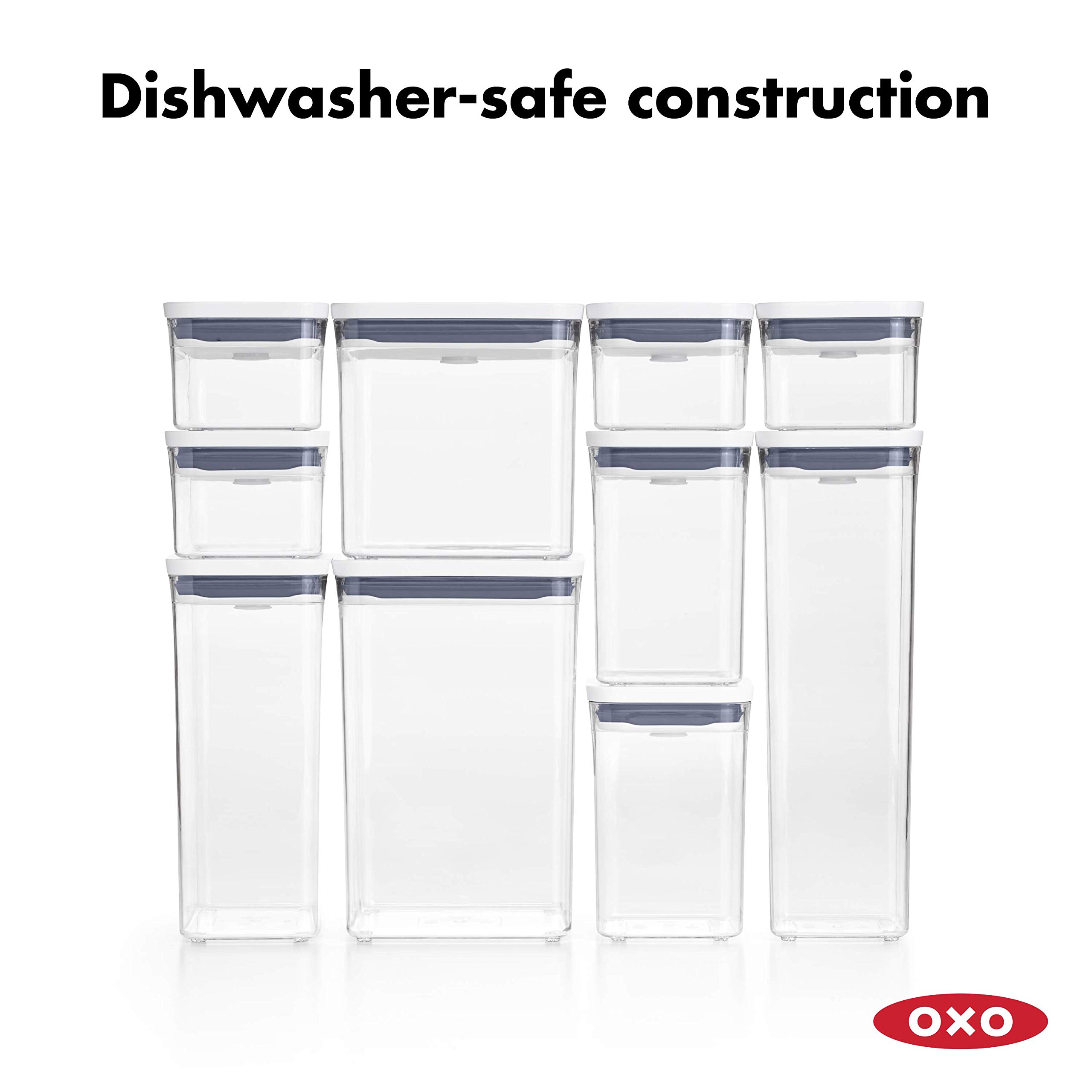 OXO Good Grips POP Container - Airtight Food Storage - Small Square Short 1.1 Qt Ideal for 1 lb ...