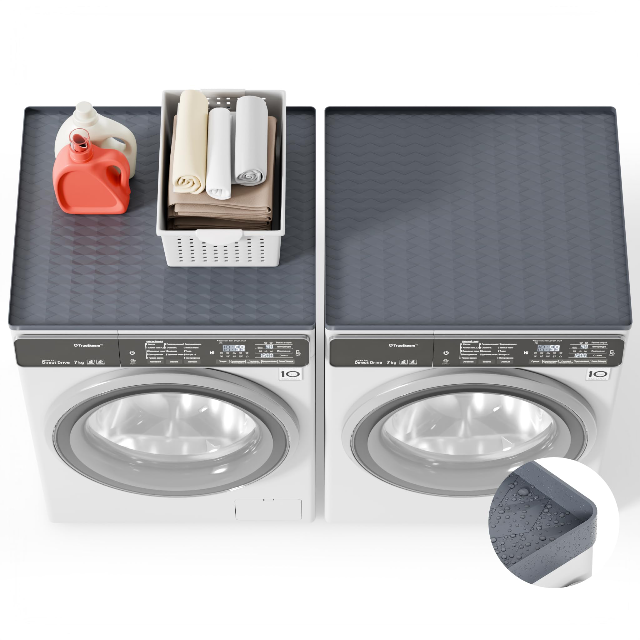 Atronor Washer Dryer Countertop, Laundry Countertop with Edge, 27.5 ...