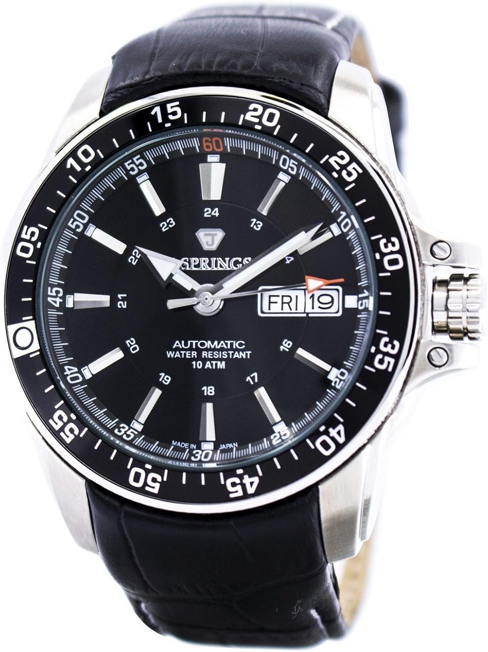 J. Springs Men's Watch XL Analogue Automatic Series Leather BEB097 ...