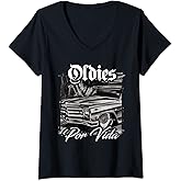 Amazon.com: Oldies Por Vida Vintage Car Lowrider Mexican Chicano T ...