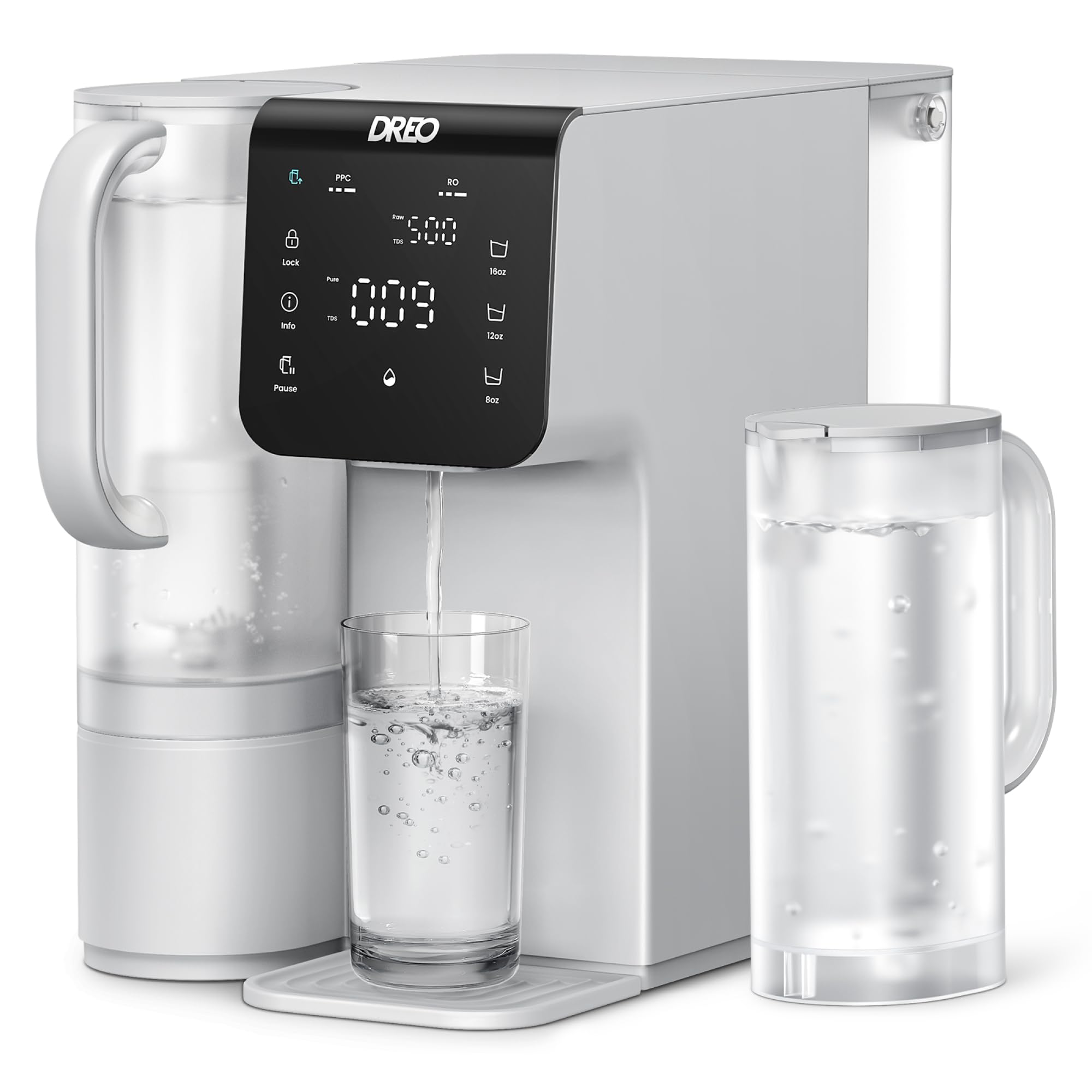 Dreo Reverse Osmosis System Countertop Water Filter, 7 Stage ...