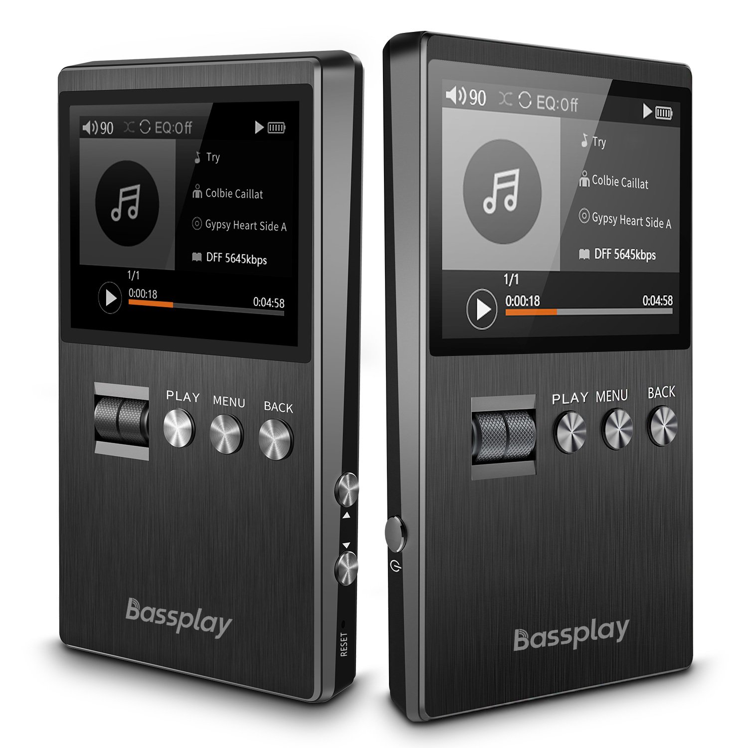 Lossless MP3 Player, HiFi Audio Player, Bassplay P5000 DAP Hi Res Music ...