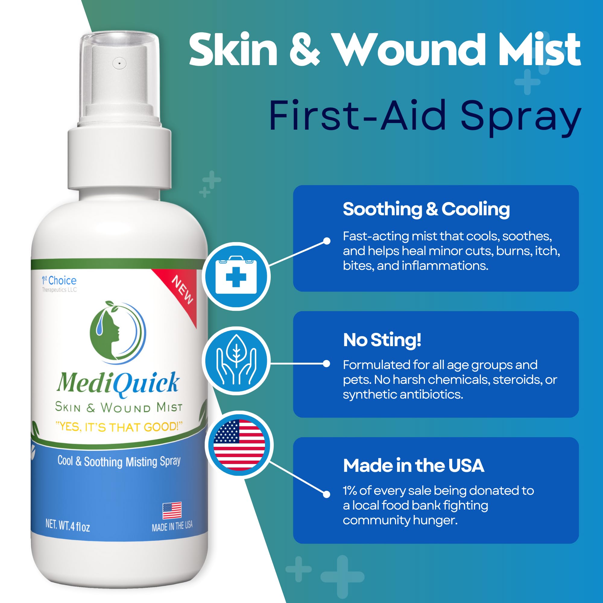 Mua MediQuick Mist Skin & Wound Repair helps speed Healing Naturally ...