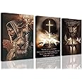 Amazon.com: TBKHUDBI Jesus Wall Art Christian Catholic Canvas Prints ...