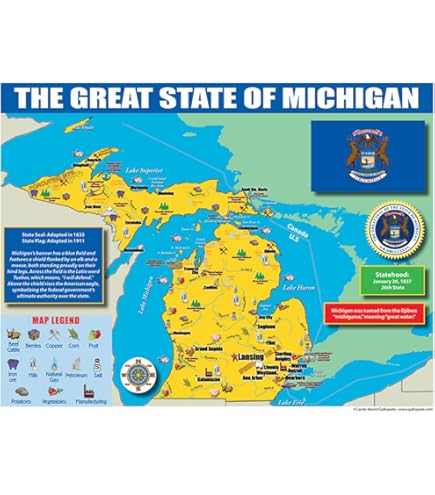 Michigan State Zip Code Map