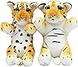 Amazon.com: TAGLN Realistic Stuffed Animals Lion Lifelike Panther and ...