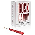 Amazon.com : Red Rock Candy Sugar Sticks - Strawberry Flavored - 24 ...