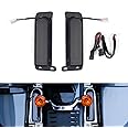 Amazon.com: KAKABAS Black Rear Fender Saddlebag Side Lights, LED Auxiliary Lamp Run/Brake/Turn ...