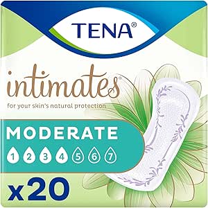Amazon.com: TENA Intimates Moderate Regular Length Incontinence Pad, 20 ...