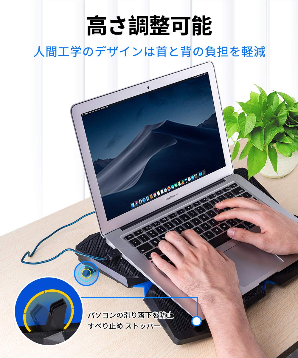 Mua E-PRANCE Laptop Cooling Pad, Cooling Stand, Laptop Cooler, Quiet, 2 USB Ports, LED, USB ...