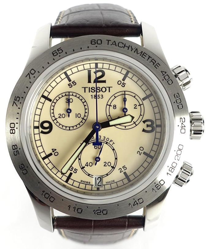 Buy Tissot Chronograph Beige Dial Men's Watch - T36.1.316.72 Online at ...