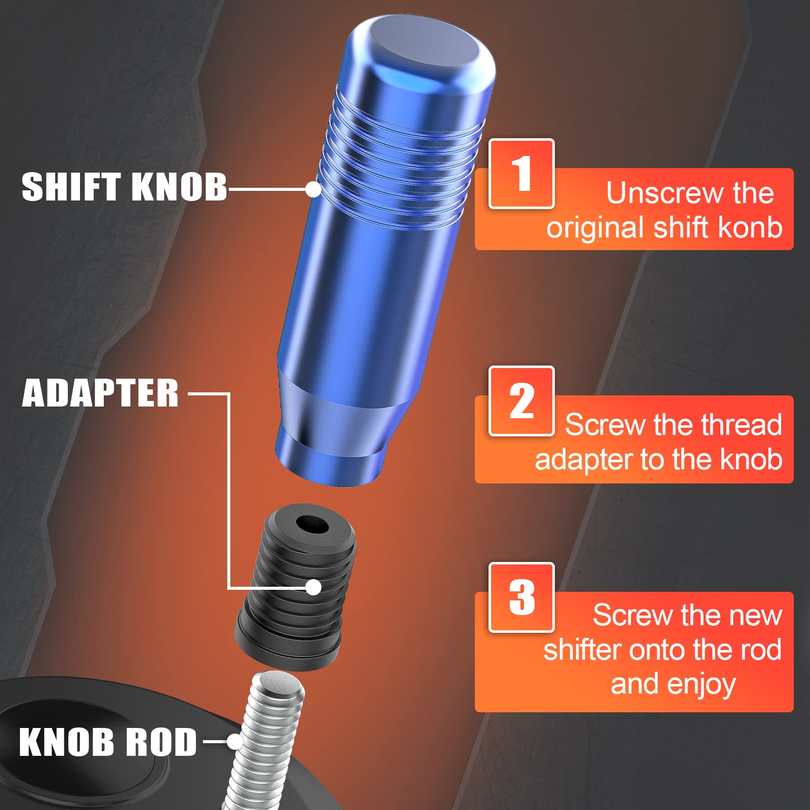 Mua aikeec Gear Shifter Knobs with Adapter Compatible with Logitech G27 ...