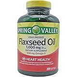Amazon.com: Spring Valley - Flaxseed Oil 1200 mg, 200 Softgels: Health ...