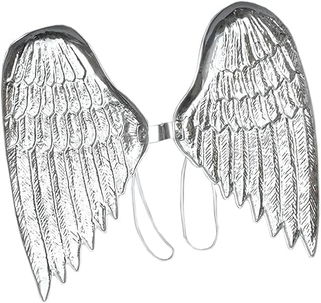 Adults Angel Wings Silver Plastic Large: Amazon.ca: Clothing & Accessories