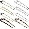Amazon.com : 8 Pieces U Shaped Hair Pins French Pins Metal U Vintage ...