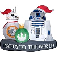 Amazon.com: Star Wars Gemmy Christmas Inflatable 5' R2-D2 and BB-8 ...