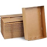 Amazon.com: 50 Pcs Kraft Paper Food Tray Disposable Cardboard Trays 4 ...