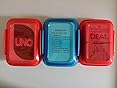 Amazon.com: Mini Lock-Top Snack Containers, set of 6, colors may vary ...
