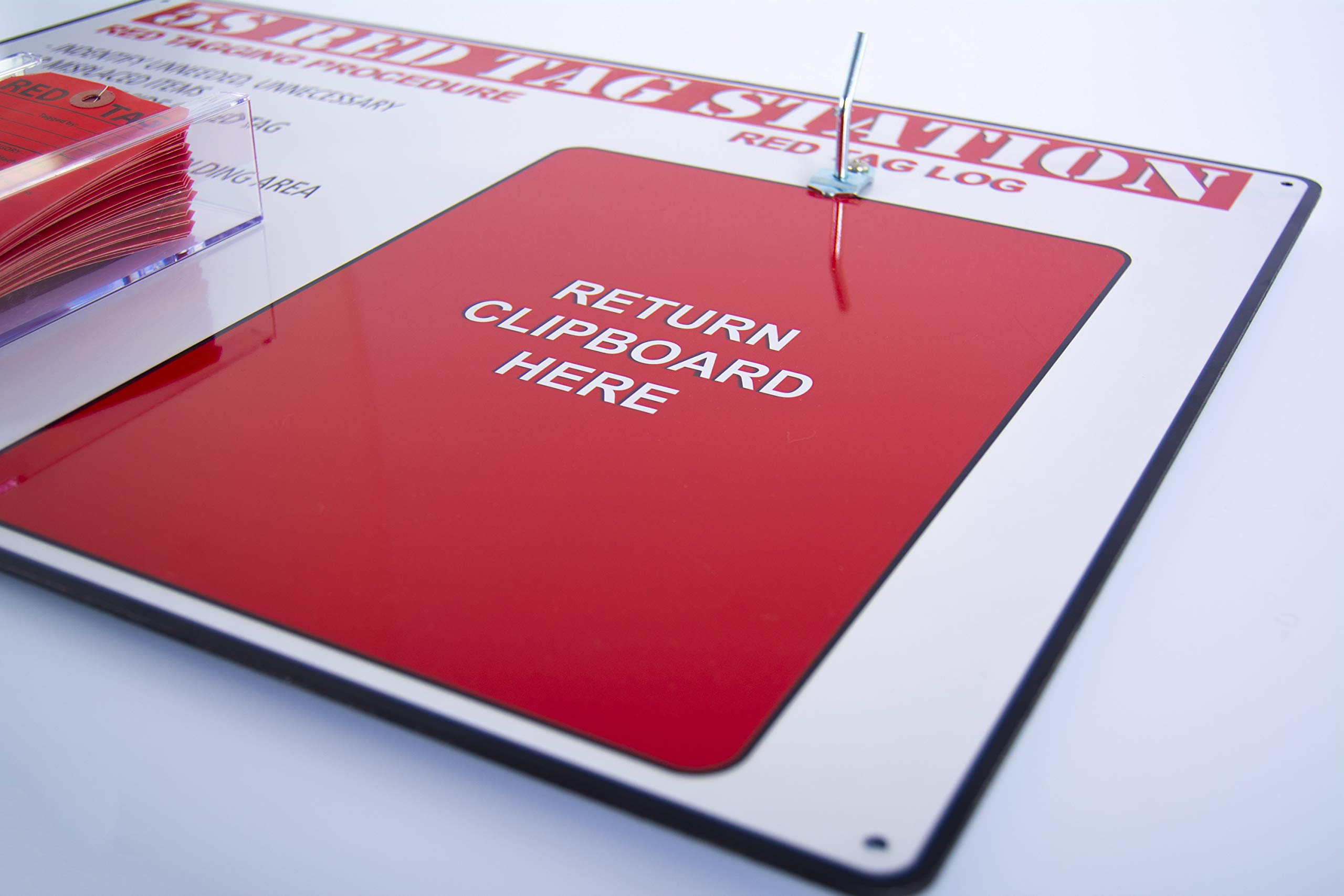 Mua 5s Red Tag Board with Clipboard (100 Red Tags Included) Red Tag ...