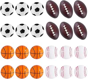 Amazon.com: Super Z Outlet Mini Foam Sports Balls 24 Pack Balls for ...