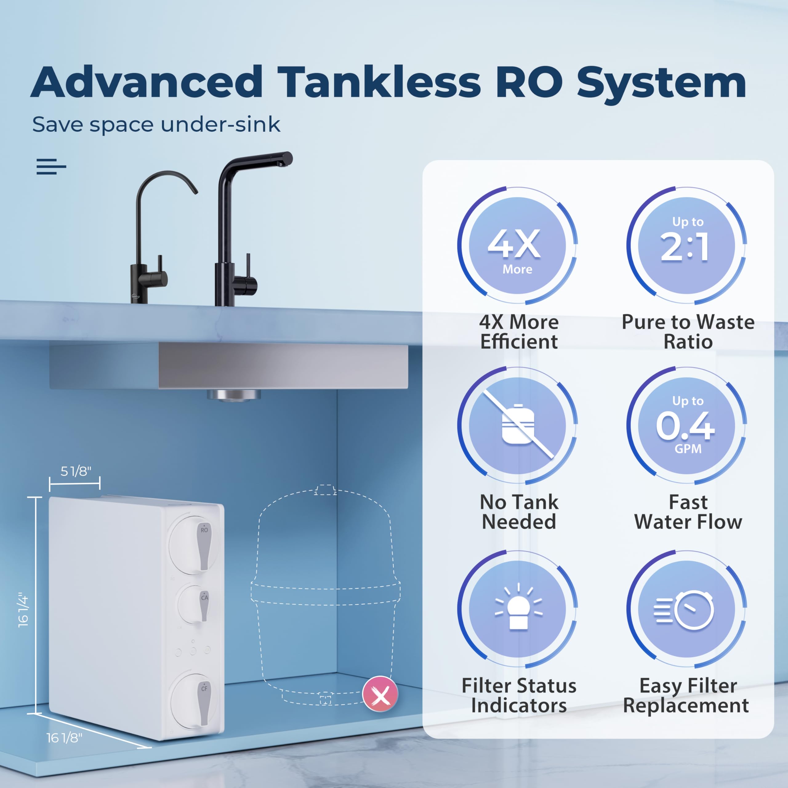 Mua RO500AK-ORB, NSF Certified Tankless RO Reverse Osmosis Water ...