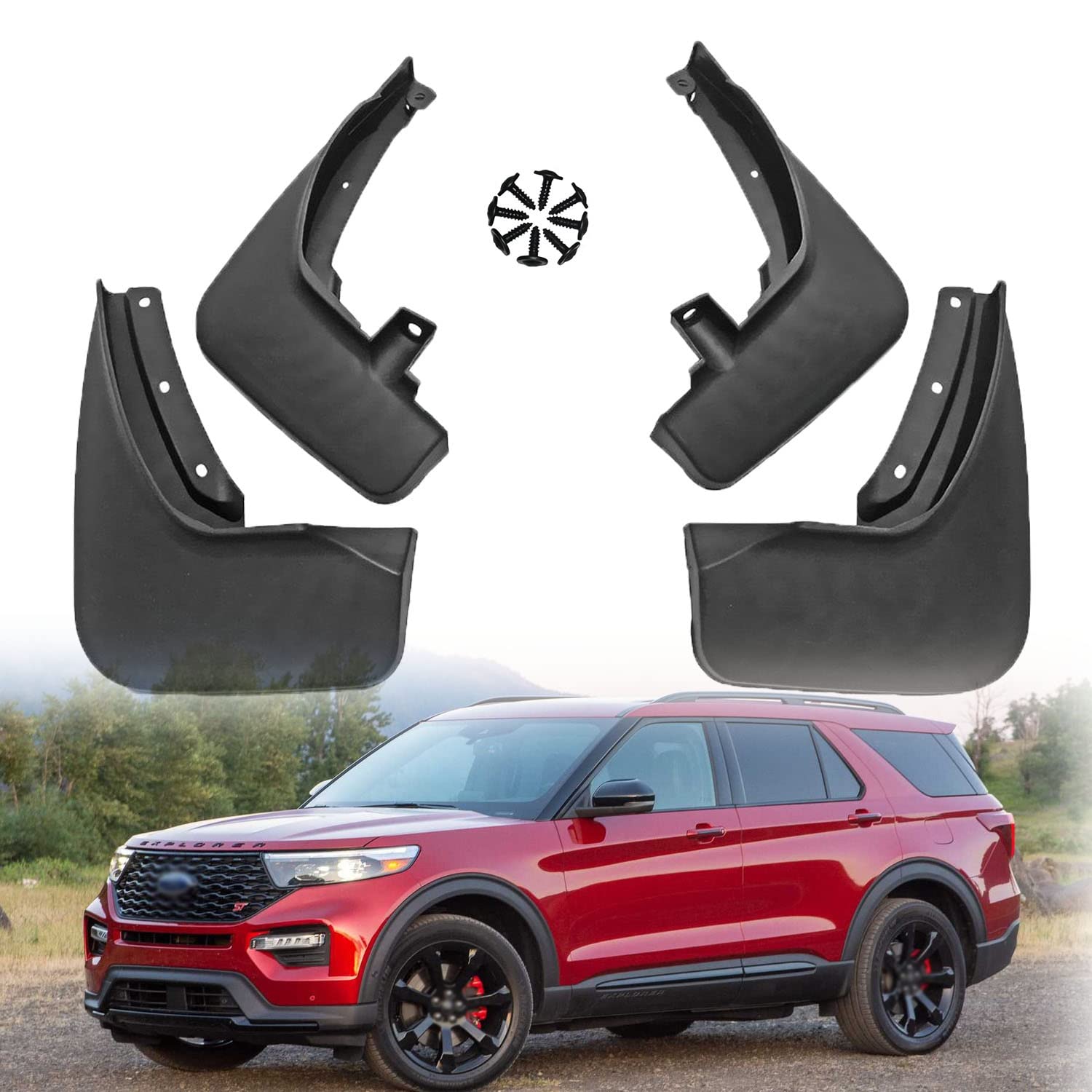 Mud Flaps Kit for Ford Explorer 2020 2021 2022 Mud Splash Guard Mud ...