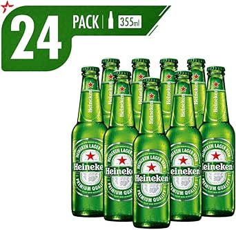 Cerveza Premium Heineken 24 Pack Botella 355 Ml: Amazon.com.mx ...