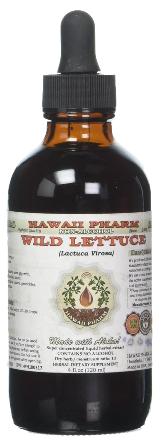 Amazon.com: Wild Lettuce Alcohol-FREE Liquid Extract, Organic Wild ...