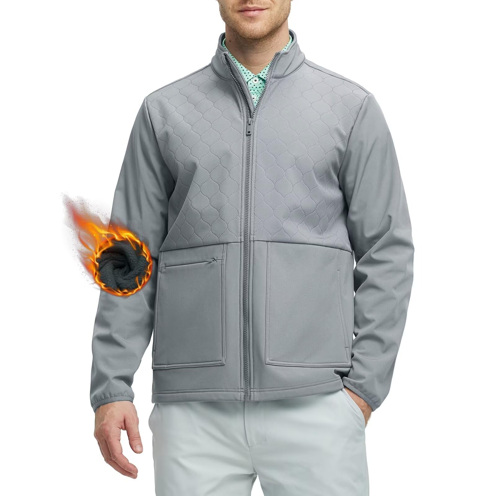 M MAELREG Winter Jackets for Men Warm Windbreaker Waterproof Zip Up ...