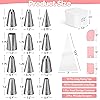 Icing Piping Tips Set Premium - 12 pcs 304 Stainless Steel Piping Tip ...