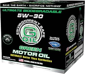Amazon.com: Green Earth Technologies 1155 G-Oil 5W-30 Green Motor Oil ...