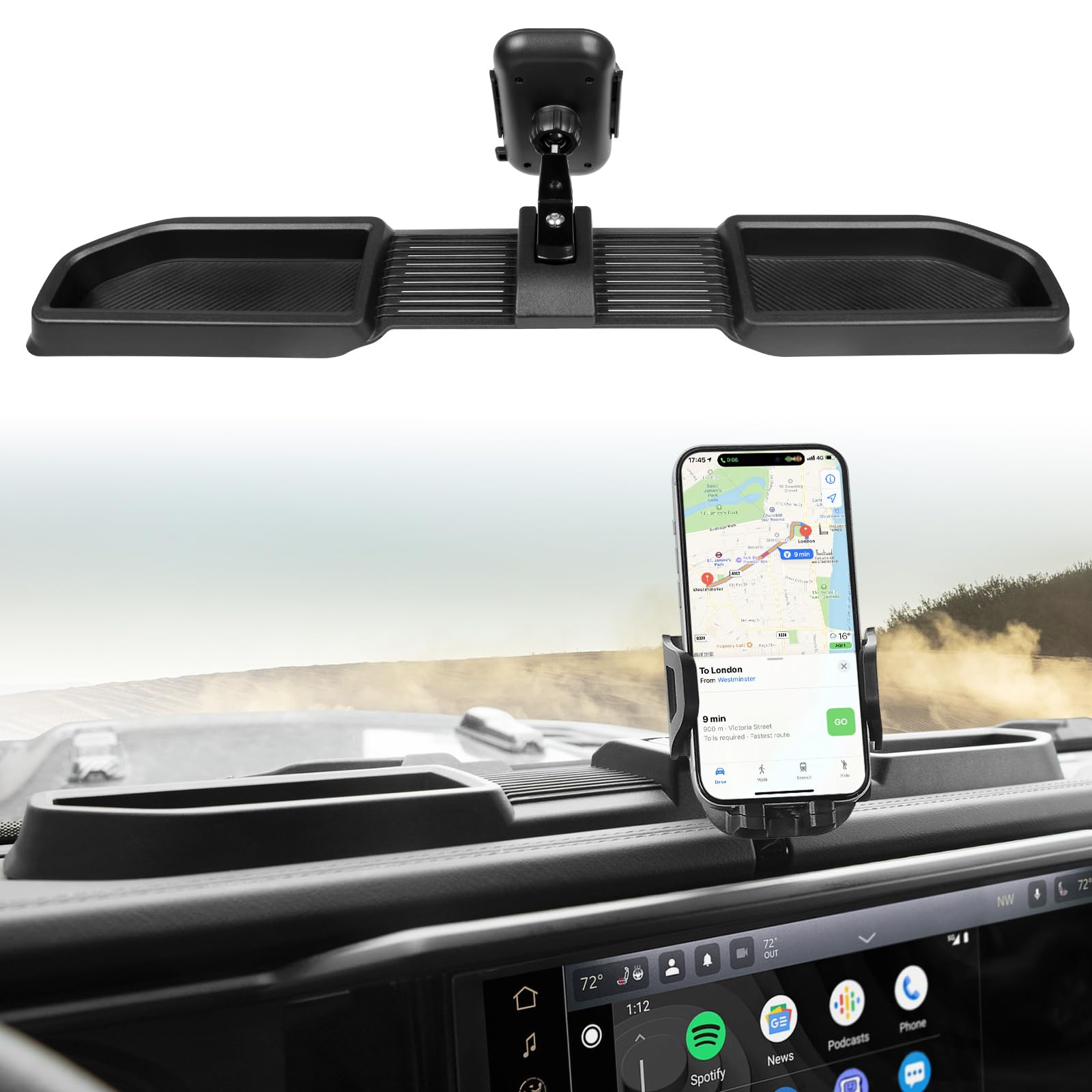 Utiiy Phone Mount Holder Fit for 2024 2025 Jeep Wrangler JL JLU Phone ...