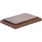 Amazon.com: Plymor Black Acrylic Rectangular Beveled Display Base, 8" W ...