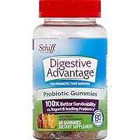 Amazon.com: Schiff Sustenex Probiotic Gummies Assorted Fruit Flavors ...