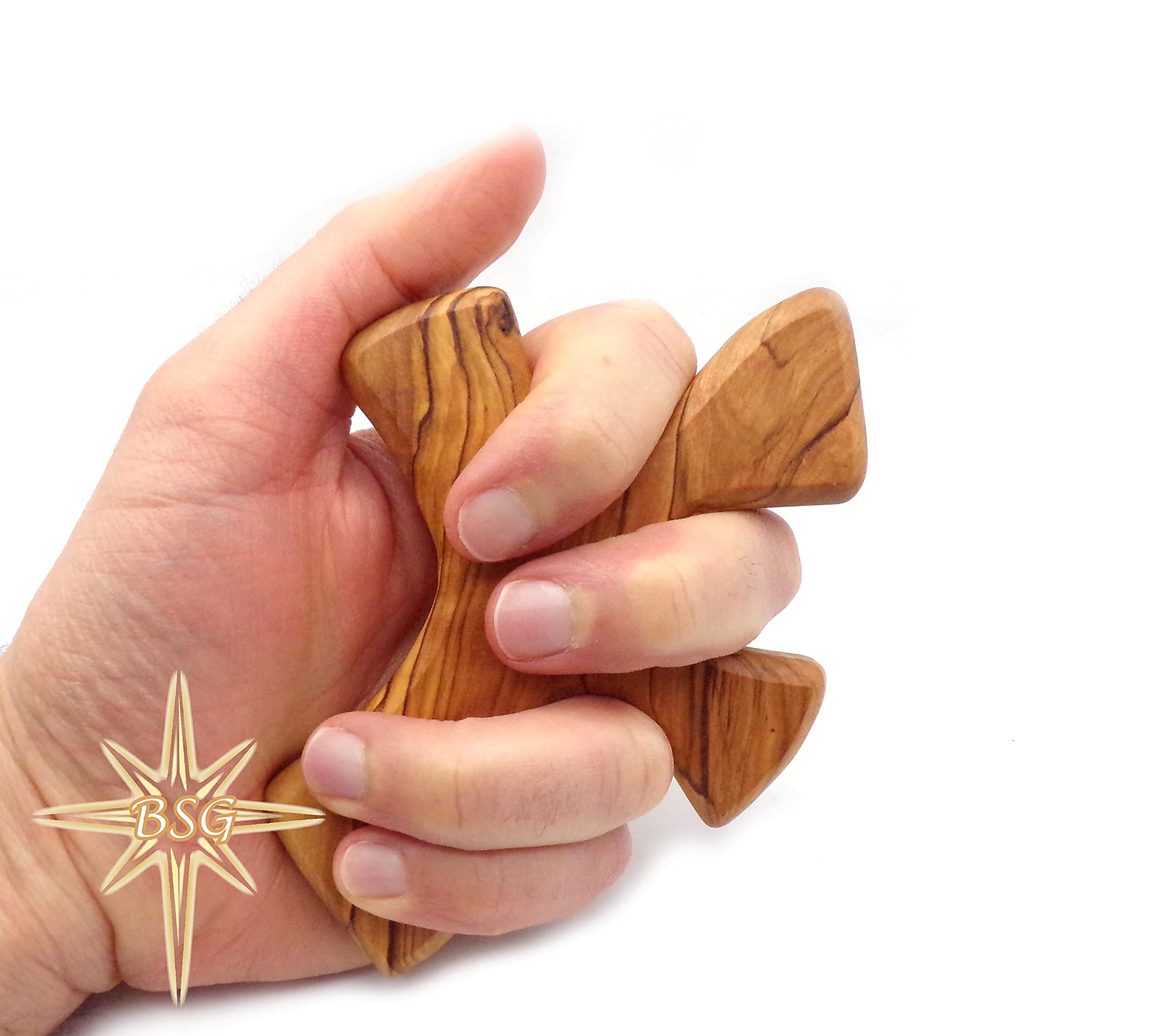 Mua Dacaret Factory Healing Cross | Olive wood | 5'' fits in the hand ...
