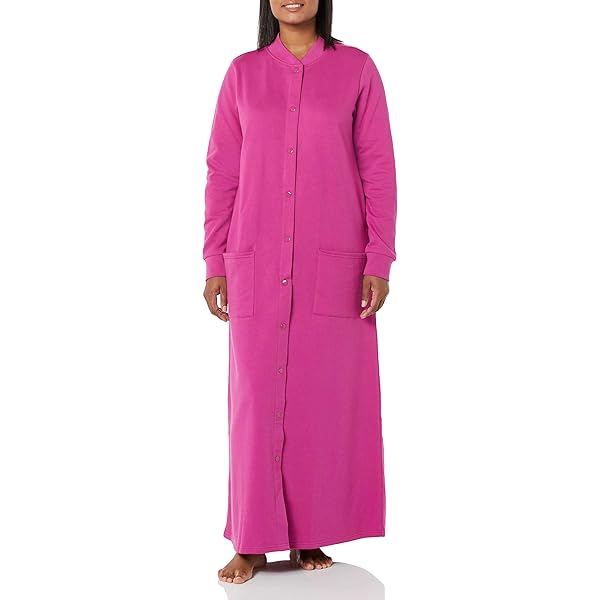 Long Snap Front Bathrobe Velour Snap Front Robe Online