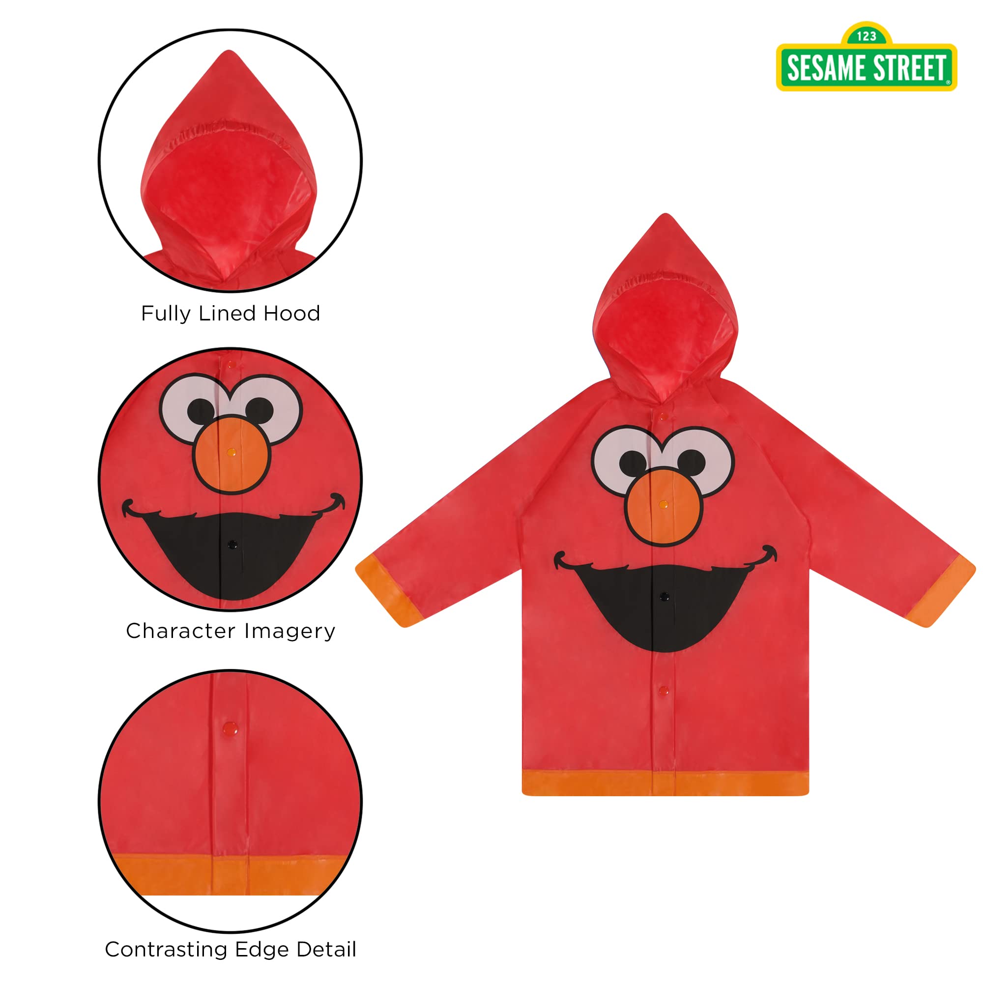 Mua Sesame Street Boys Kids Umbrella and Slicker, Elmo Toddler Boy Rain ...