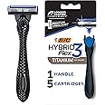 Amazon.com: BIC Flex 3 Hybrid Disposable Razors for Men, Long-lasting 3 ...