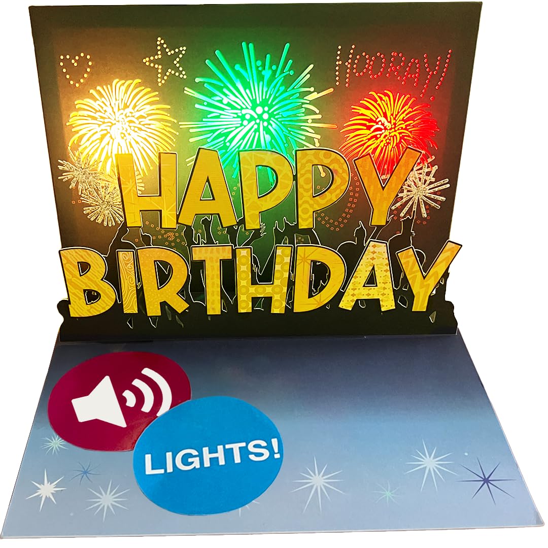Mua 100 GREETINGS Musical Birthday Card - Fireworks Pop-Up with ...