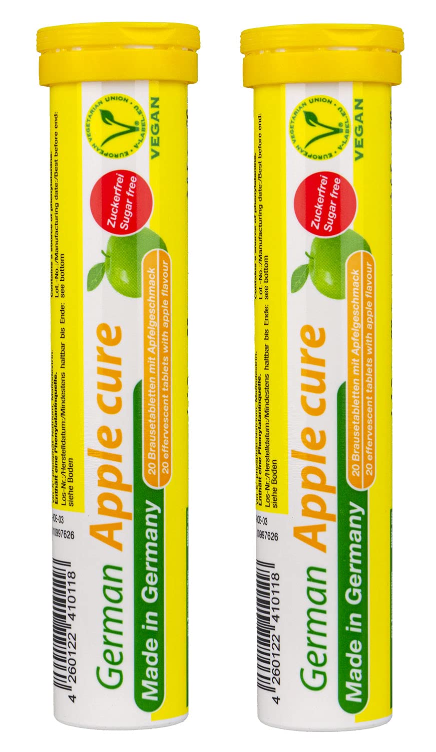 Mua T&D German Apple Cure - 40 Vegan Drink Effervescent Tablets - Apple ...