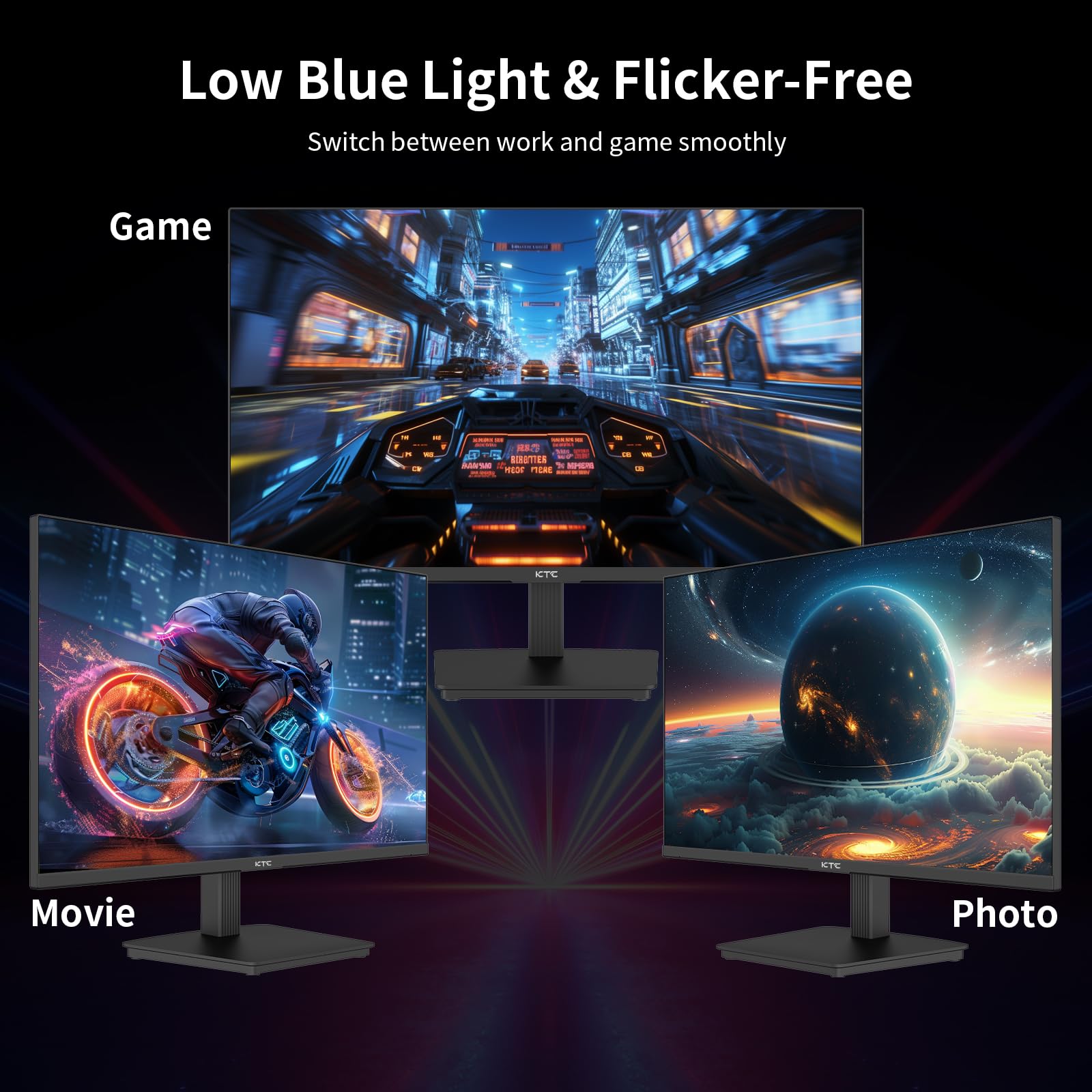 Mua KTC 24 Inch QHD 2560x1440 IPS Computer Monitor, 100Hz Zero-Frame 2K ...