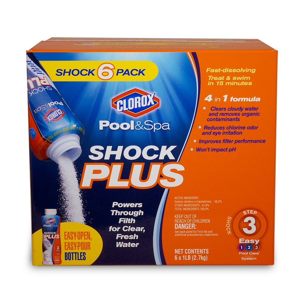 Shock Pool Treatment Clorox Saltwater Pool Shock - Chlorine-Free ...