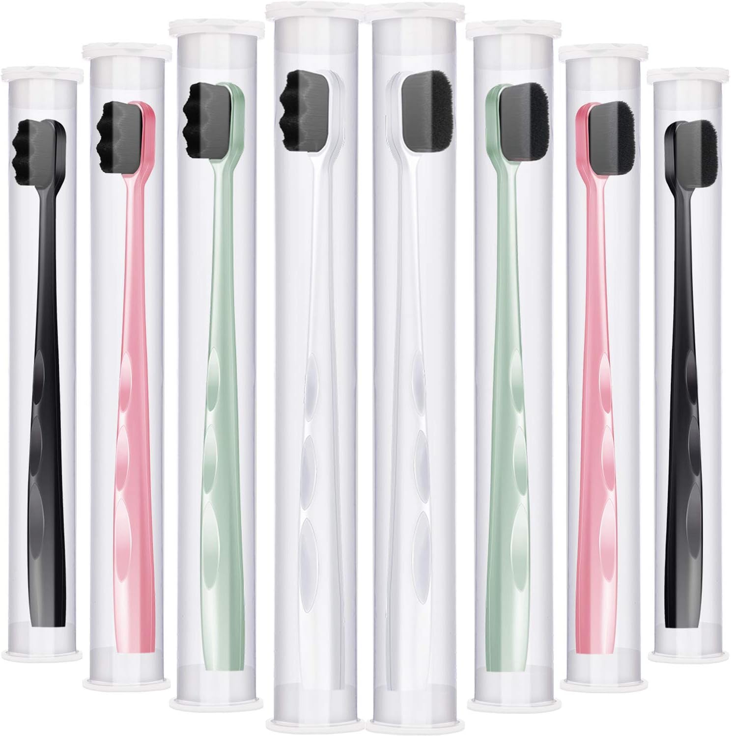 8 Pieces Extra Soft Manual Toothbrush Micro-nano Toothbrush 20000 Floss ...