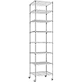 Amazon.com: Finnhomy Heavy Duty 8 Tier Wire Shelving with Wheels 18x18x72-inches 8 Shelves ...