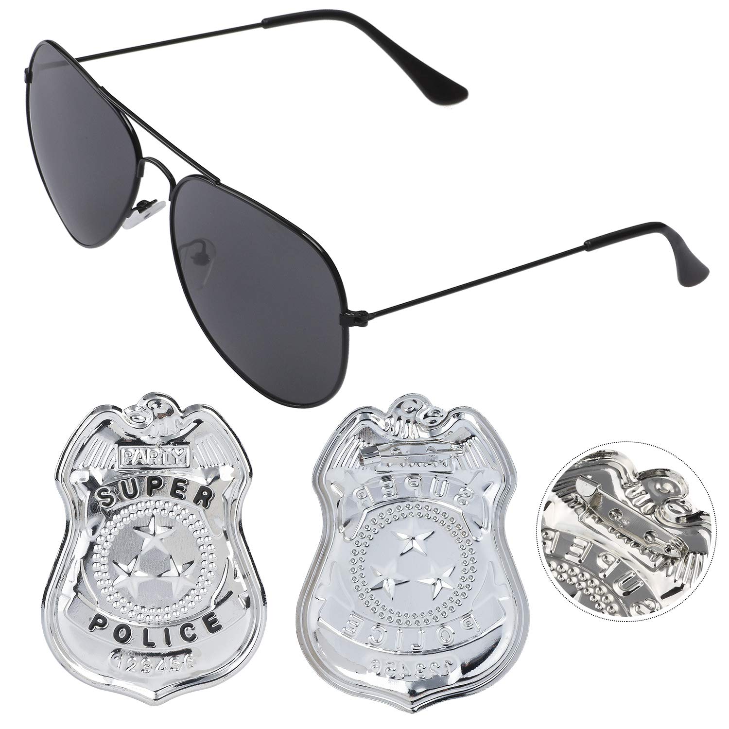 Mua Police Costume Accessories Hat Handcuffs Policeman Badge Cop Swat ...