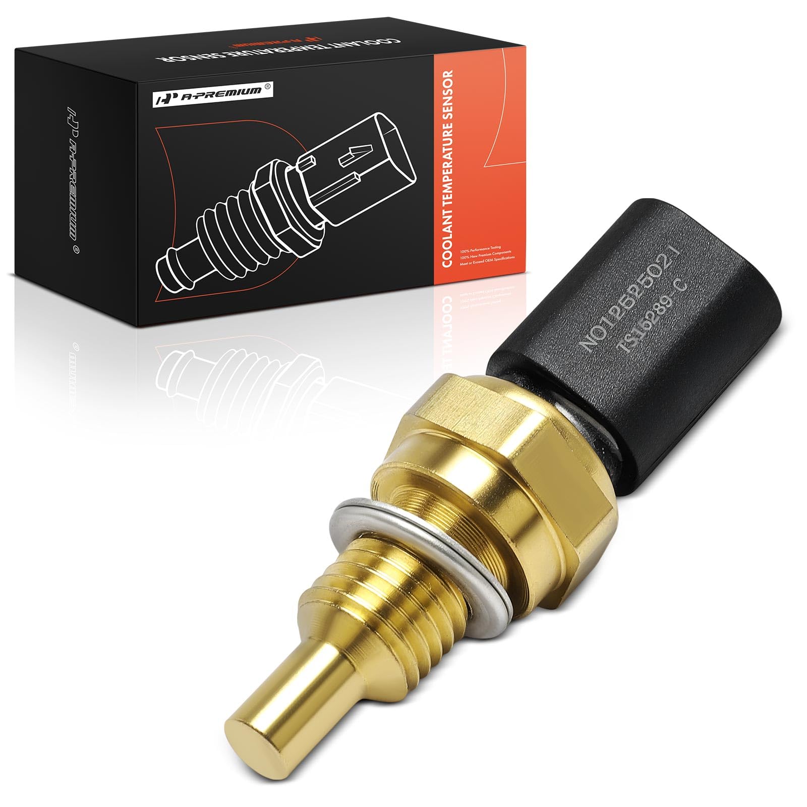 A-Premium Engine Coolant Temperature Sensor [2 Pins] Compatible with ...