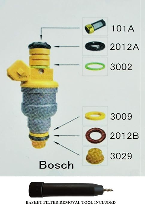 Amazon.com: (Complete) Fuel Injector Rebuild Kit for Bosch with ...